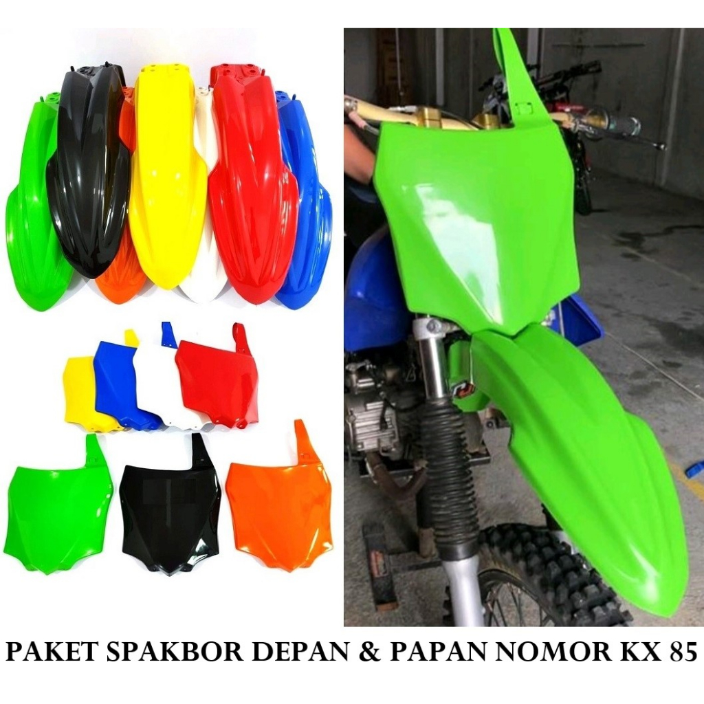 Front Fender & Number Board Package KX 85 KX85 Custom Trail GTX KLX ...