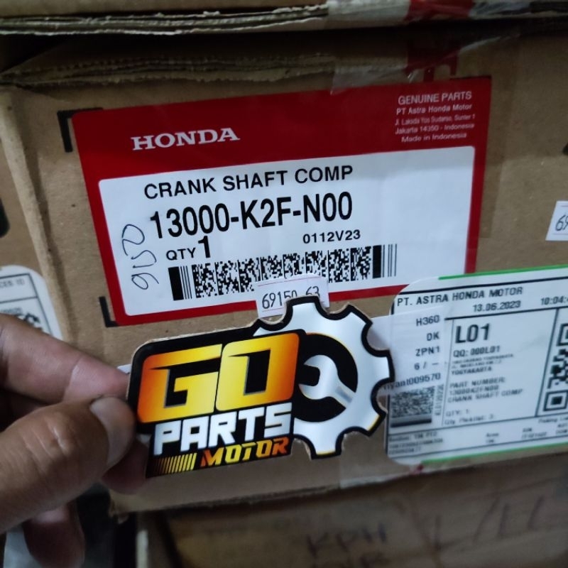 MESIN 13000-k2f-n00 Crank Shaft Comp Crane Axle Handlebar Piston ...