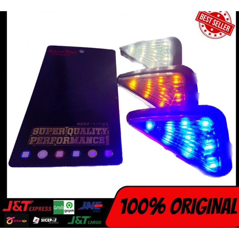 Turn Signal Light Sen Paste LED Triangle Variation Motorcycle CBR 150R ...