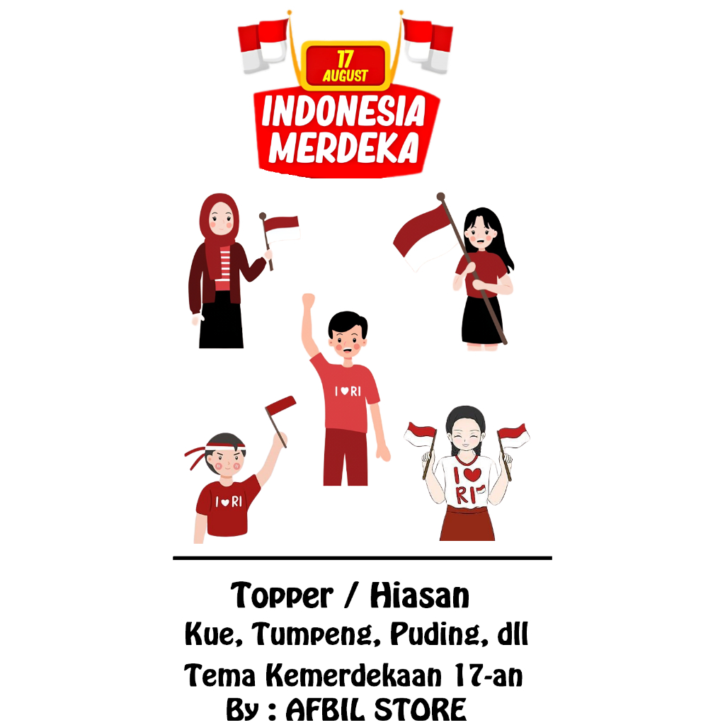 MERAH PUTIH Tumpeng Cake Decoration, Independence Hero Of The Republic ...