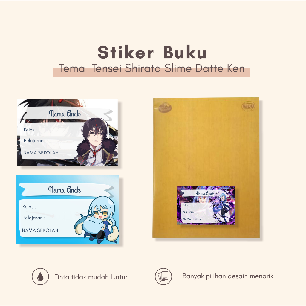 (30pcs) Funny Stickers And Labels Textbook Edition TENSEI SHITARA SLIME ...