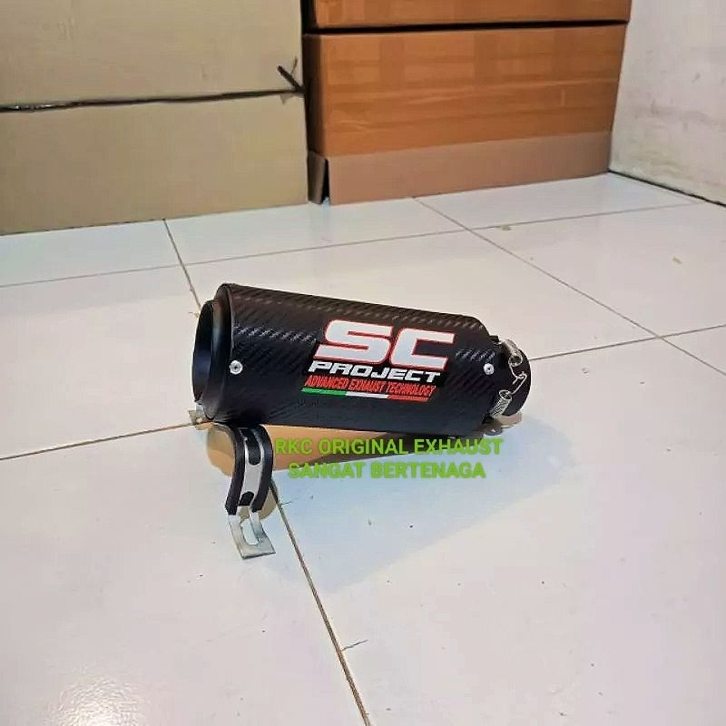 HITAM Exhaust Racing Sc Projects Black Carbon Inlet50 | Shopee Malaysia