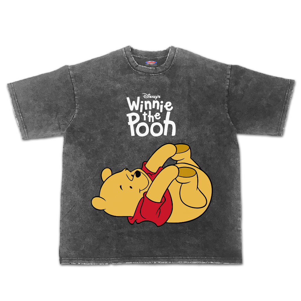 Winnie The Pooh Disney Oversize Wash T-shirt | Shopee Malaysia