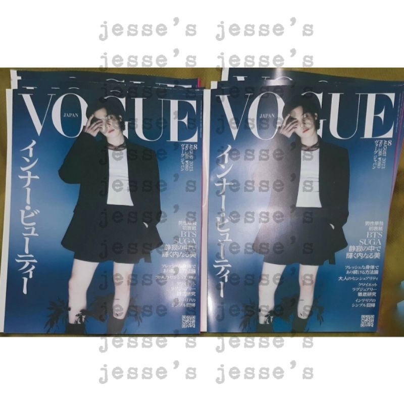 Vogue JAPAN BTS SUGA Magazine August Edition 2023 | Shopee Malaysia