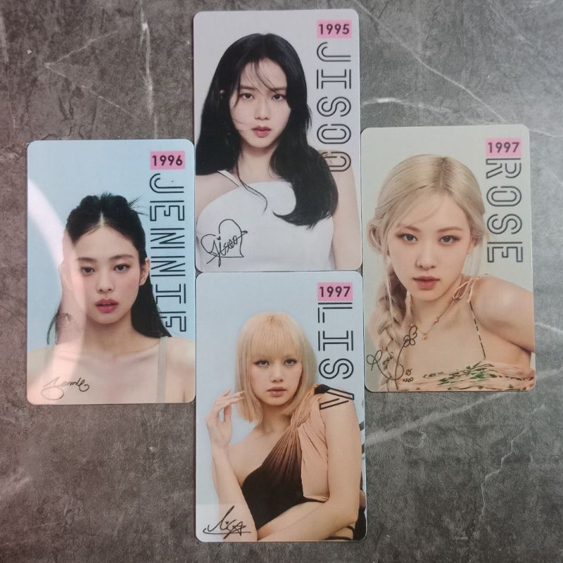 Photocard BlackPink ID Card PVC Jisoo Jennie Rose Lisa | Shopee Malaysia