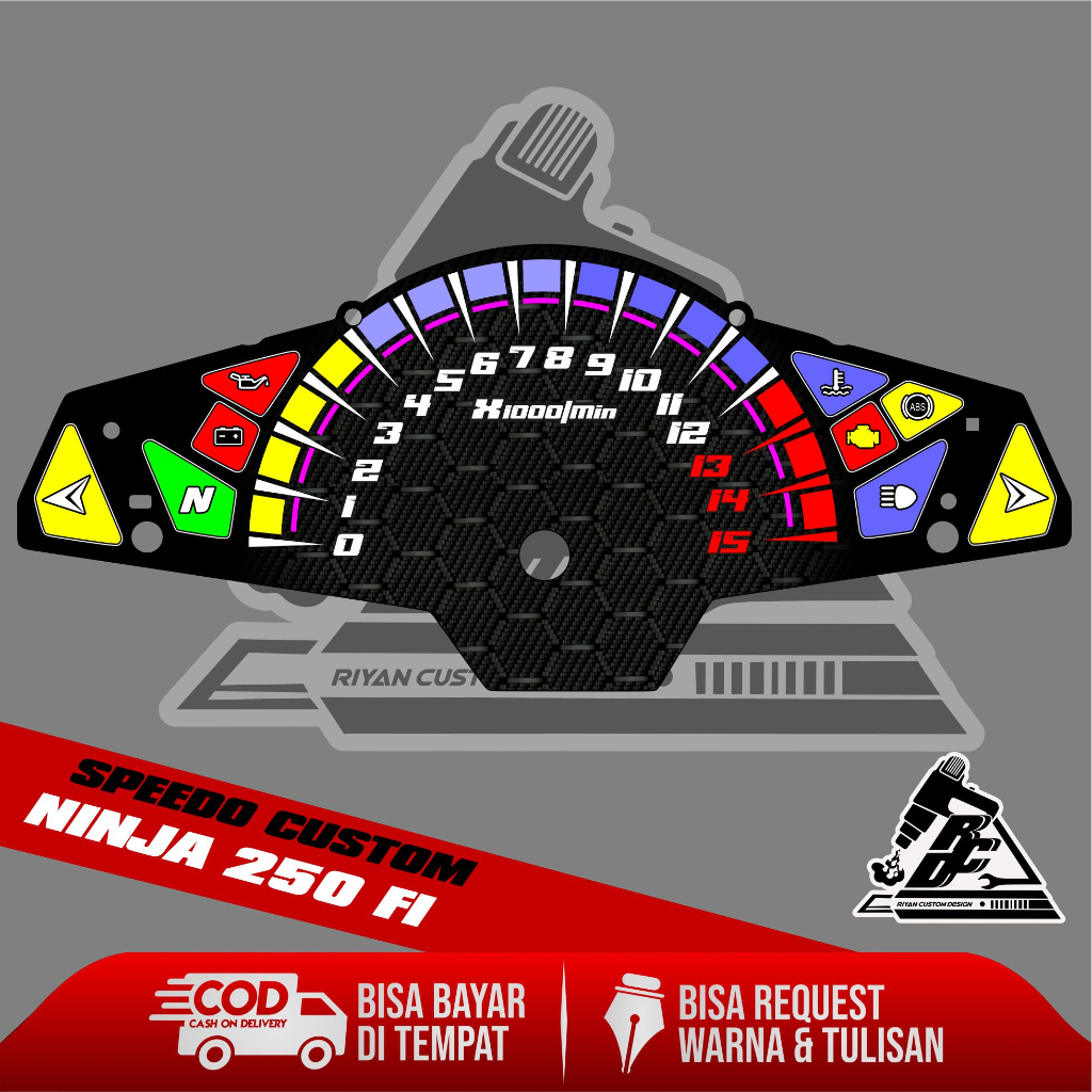 Custom ninja 250 fi speedometer board custom ninja 250 fi speedometer ...