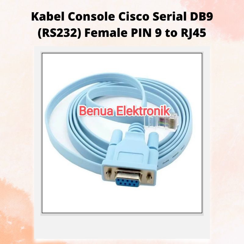 Console Cable Cisco Serial DB9 (RS232) Female PIN 9 to RJ45 | Shopee ...