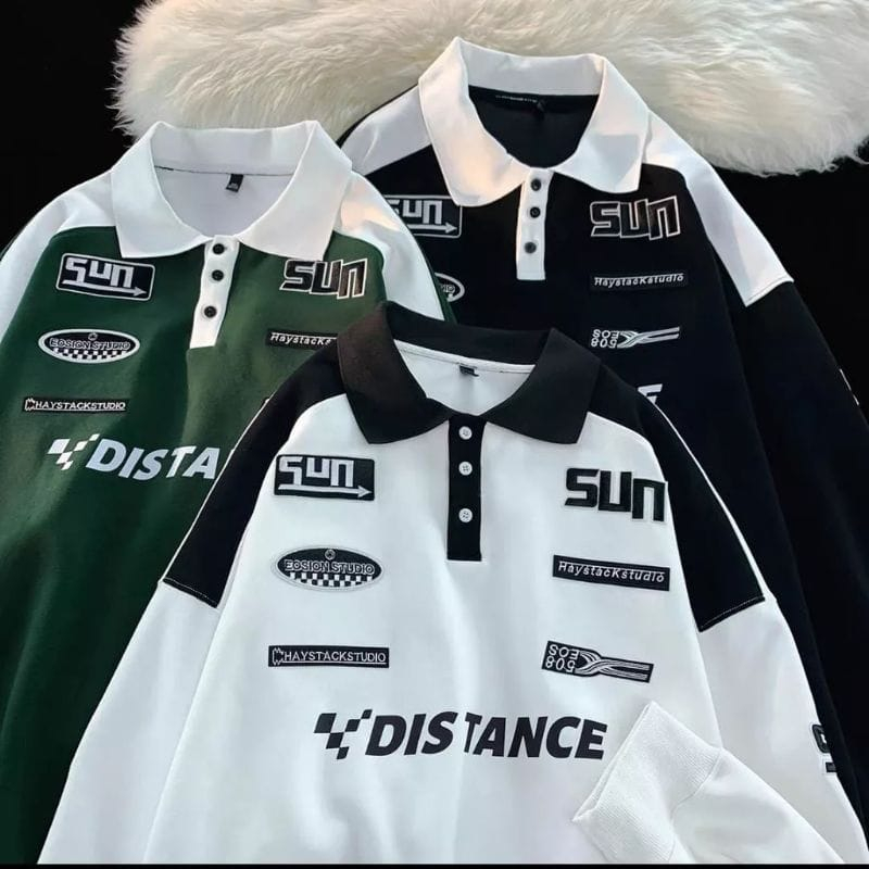 Distance Collar Fullprint Collar Sweater for Men and Women ...