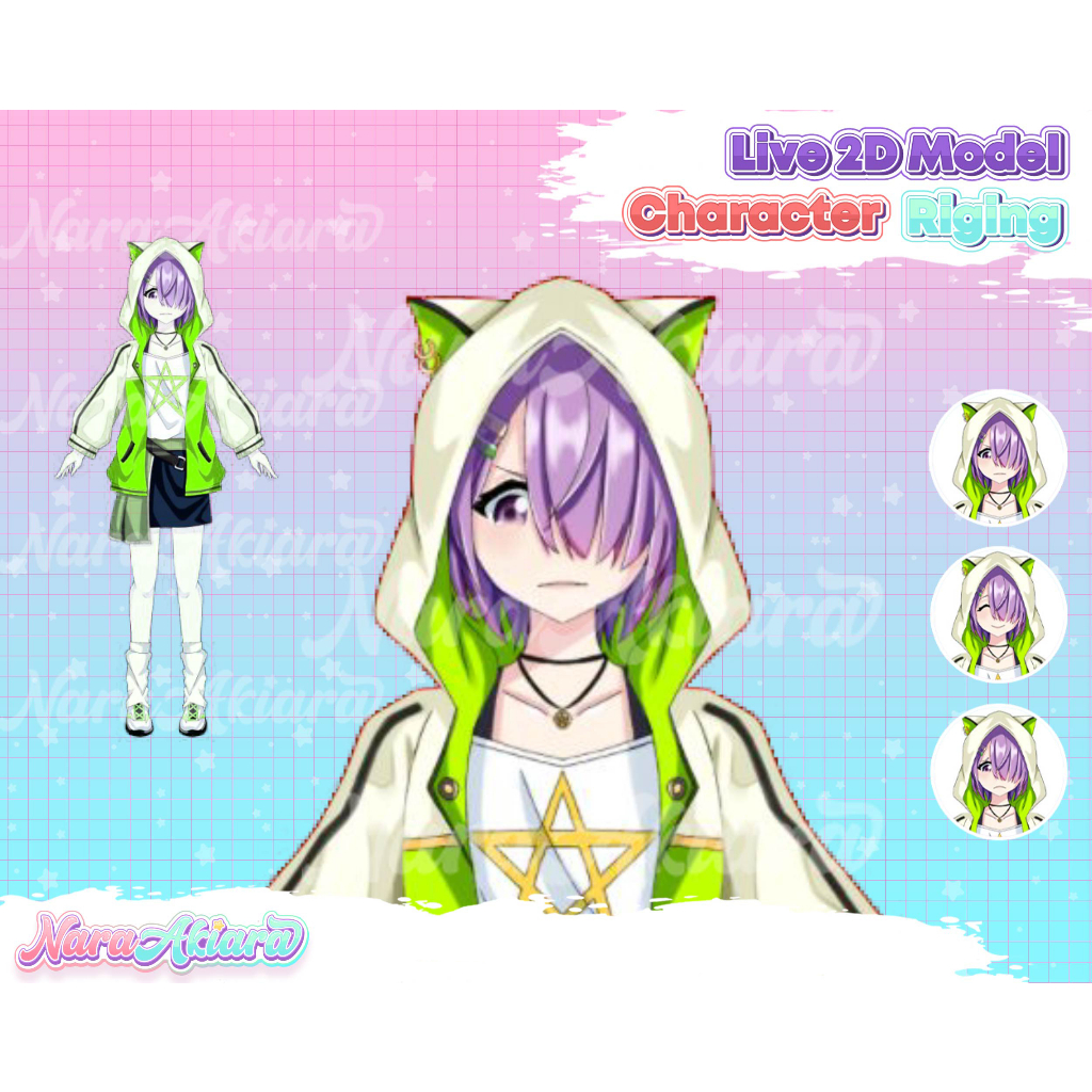 More Fun Streaming with Vtuber Live2d Anime Characters Ready To Use ...