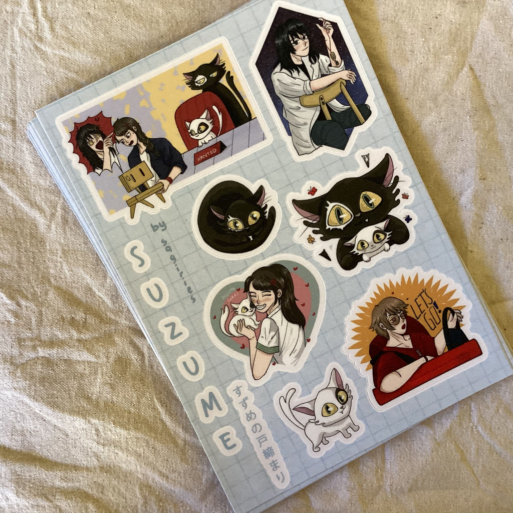 Suzume STICKER SHEET | By @sagiries | Shopee Malaysia
