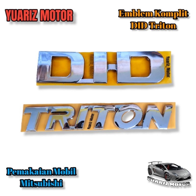 Original DID TRITON Emblem Original Mitsubishi DID TRITON Logo Emblem ...