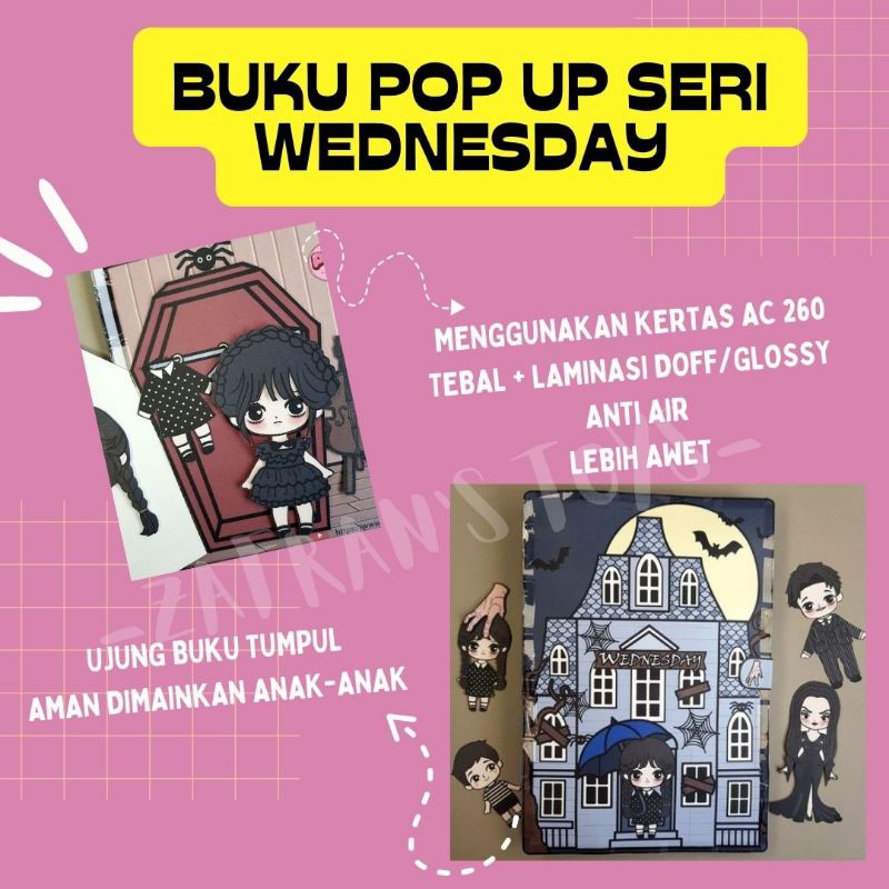 Book DISASSEMBLY WEDNESDAY ADDAMS PAPER DOLL DUCK PAPERDOLL | Shopee ...