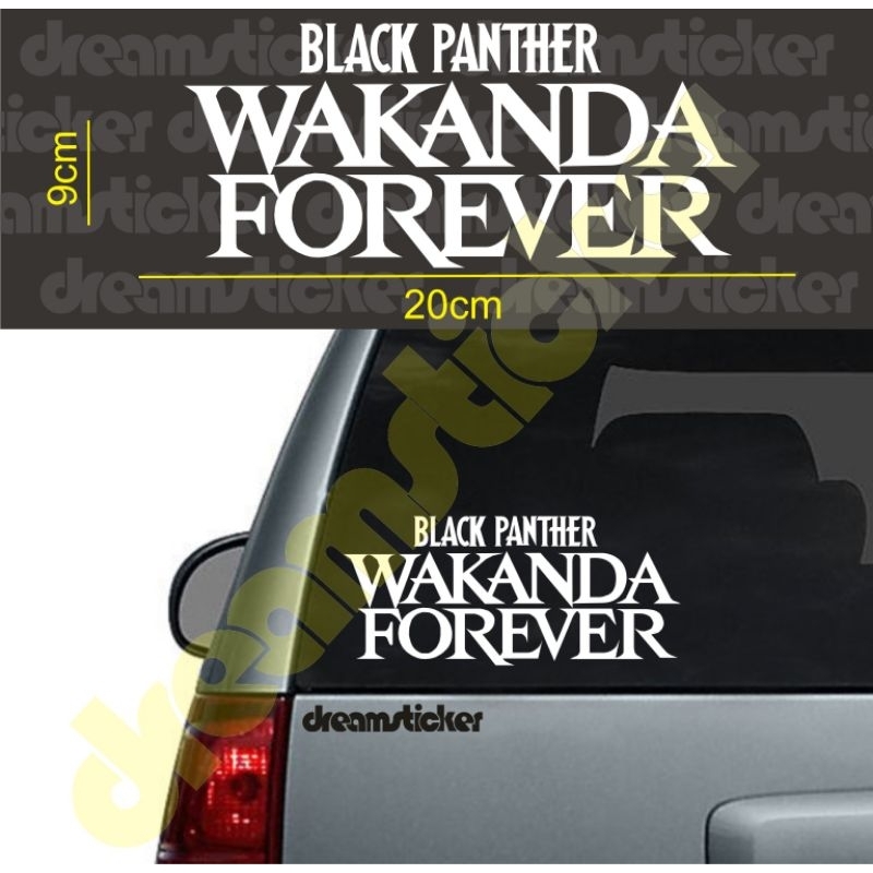 Cutting Sticker Black Panther Wakanda Forever Sticker | Shopee Malaysia
