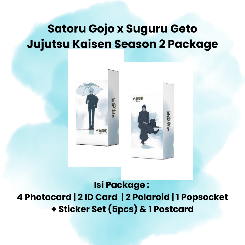 JUJUTSU KAISEN Season 2 Gojo Satoru & Suguru Geto Package | Shopee Malaysia