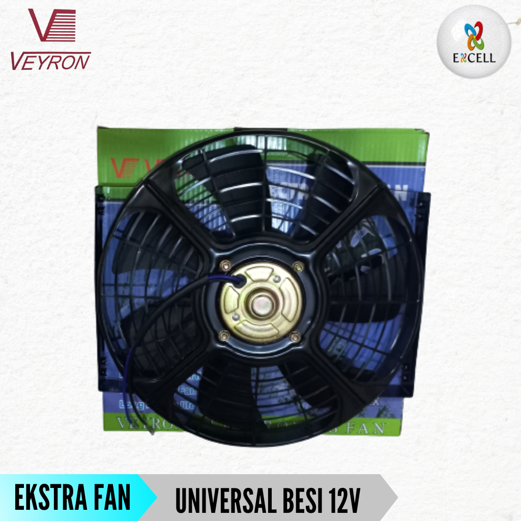 Extra Fan Universal car Ac motorbike Fan, 12v 10" inch inch steel frame ...
