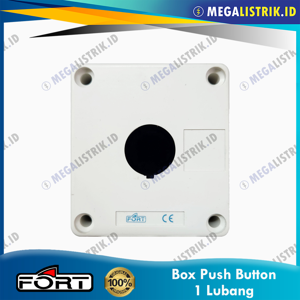 Fort BOX PUSH BUTTON 1 HOLE 22MM BX1-22 / KOTAK CONTROL BOX STATION 1 ...