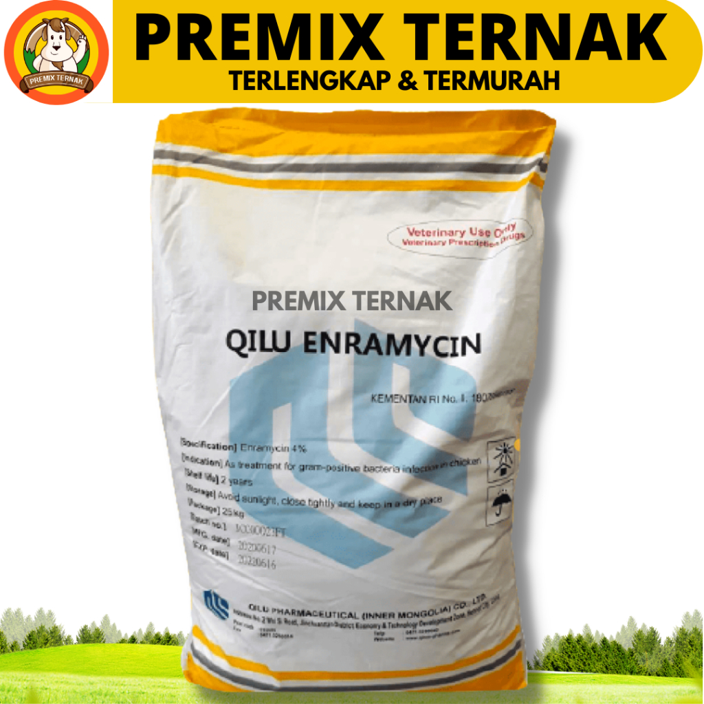 QILU ENRAMYCIN 4% (AGP) 1 KG - Premix Anti Microbial Feed Additive Egg ...