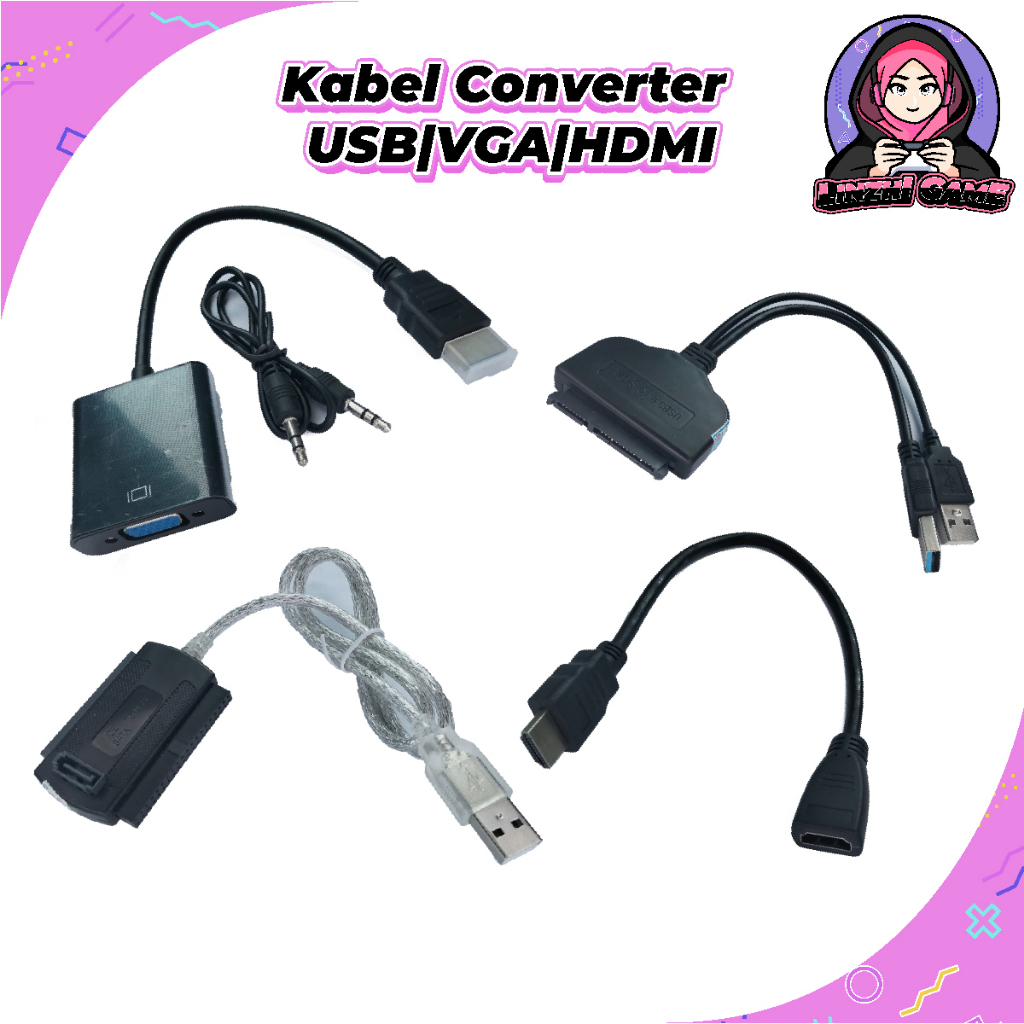 Converter Kable HDMI to VGA | Usb to SATA | Usb to IDE/ATA | Hdmi Male ...