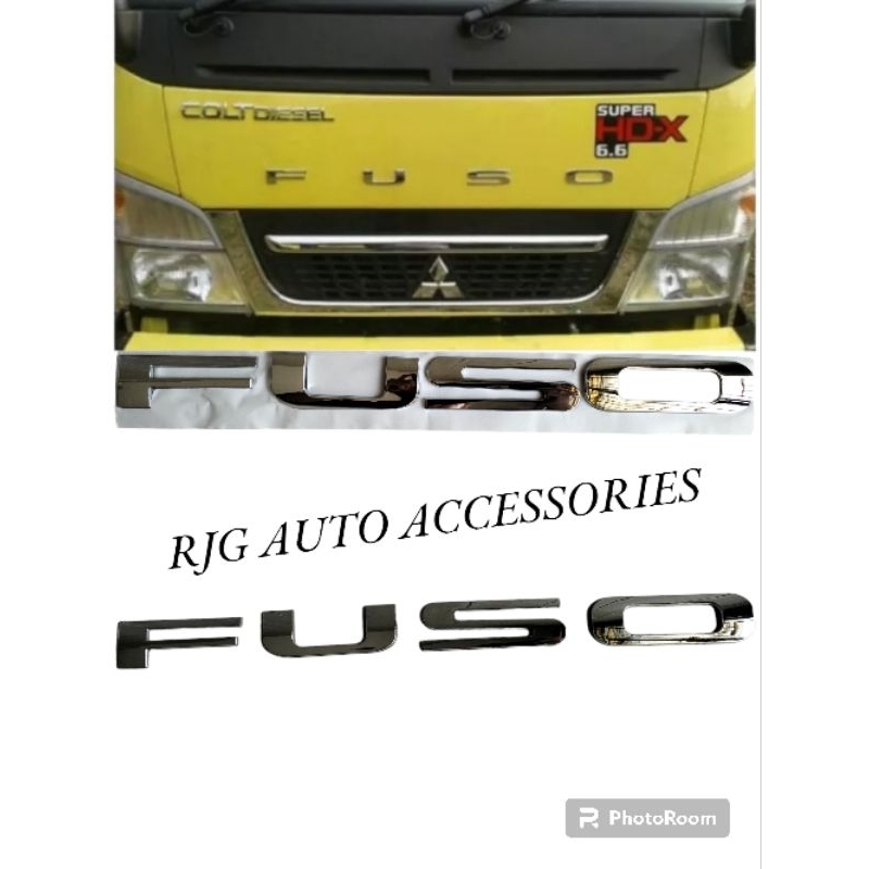 Logo EMBLEM Writing Letters FUSO TRUCK BOX LOGO FUSO Front Hood ...