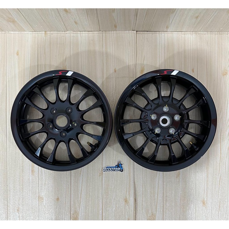 Original Standard Rims Vespa Sprint S Black Primavera LX S R12 Ring12 ...