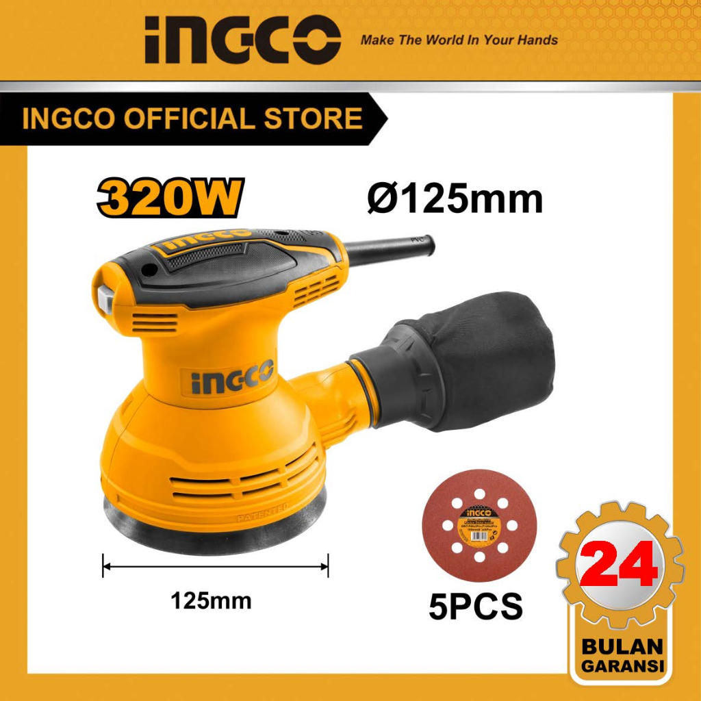 MESIN Ingco RS3208 5" ORBITAL SANDER Machine | Shopee Malaysia