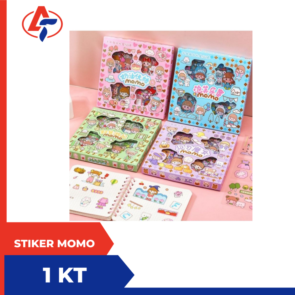 Momo Aesthetic sticker with Korean cartoon motif, waterproof | Shopee ...