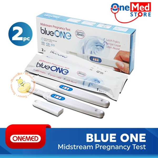 Blue One Midstream Onemed Pregnancy Test Box Contains 2 pcs | Shopee ...