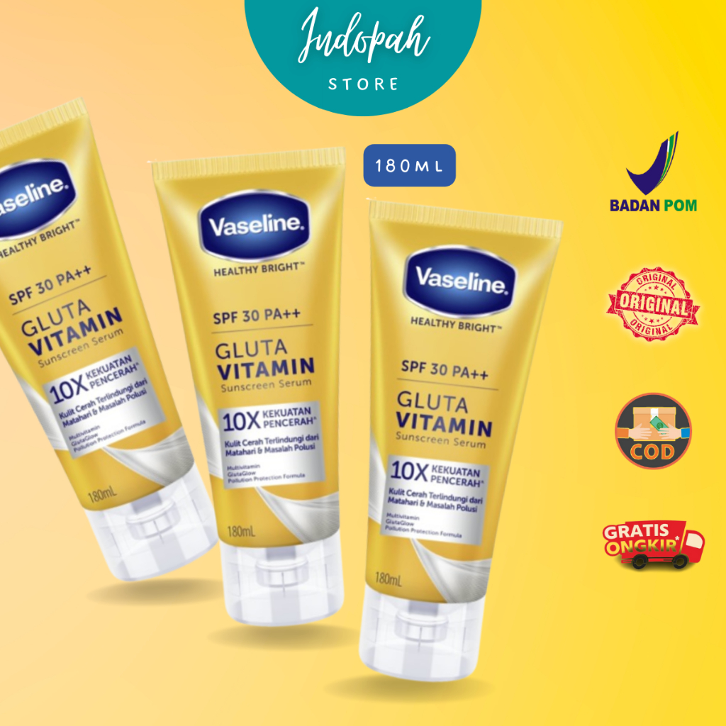 Vaseline HEALTHY BRIGHT SUNSCREEN SERUM SPF 30 PA++Body Lightening ...