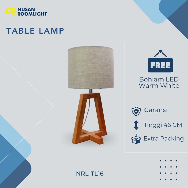 KAYU Nightstand Table Lamp Table Lamp Lampshade Decorative Bedroom TL16 ...