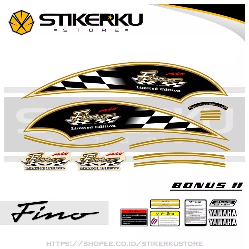 Mio FINO STRIPING / FINO / FINO LIMITED EDITION / KONTES / THAILOOK ...