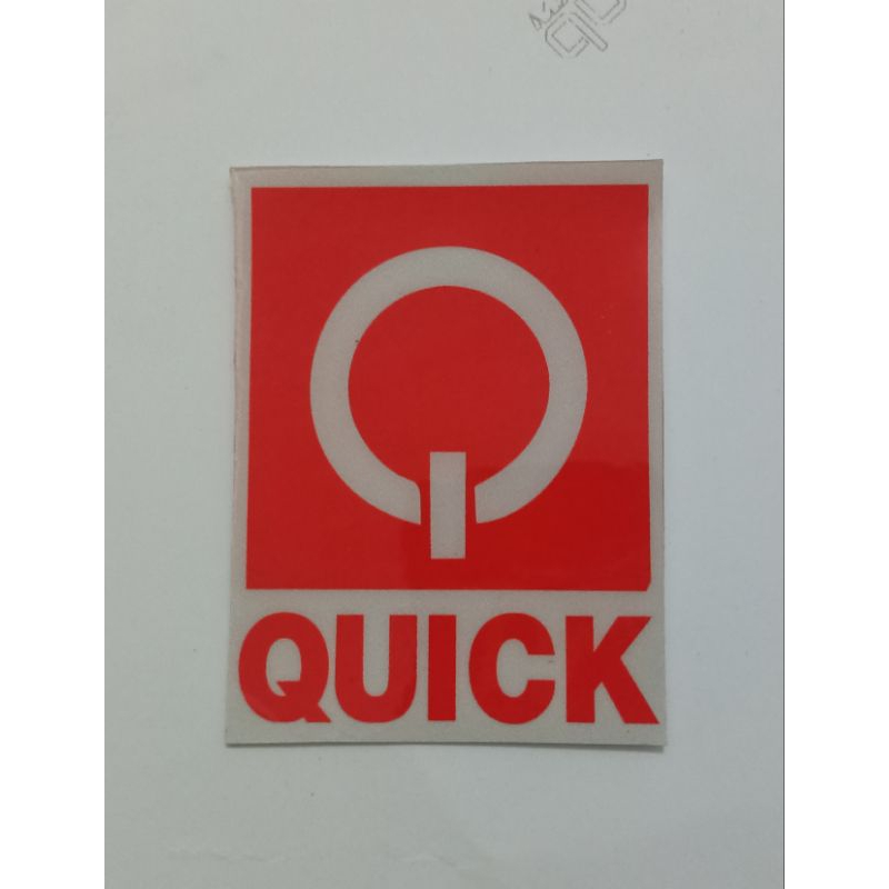 Quick Logo Sticker (embossed) | Shopee Malaysia