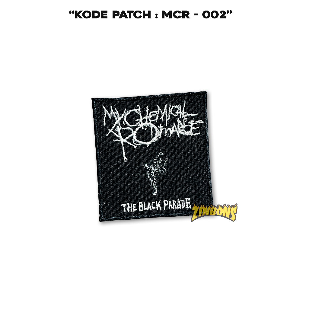 My Chemical Romance Emblem Premium Embroidery Patch Wholesale Music ...