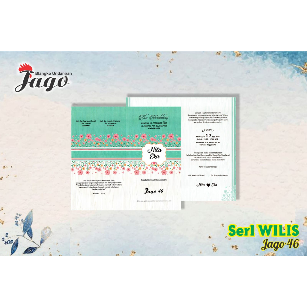 46th JAGO Invitation Blank, Luxury Look Price | Shopee Malaysia