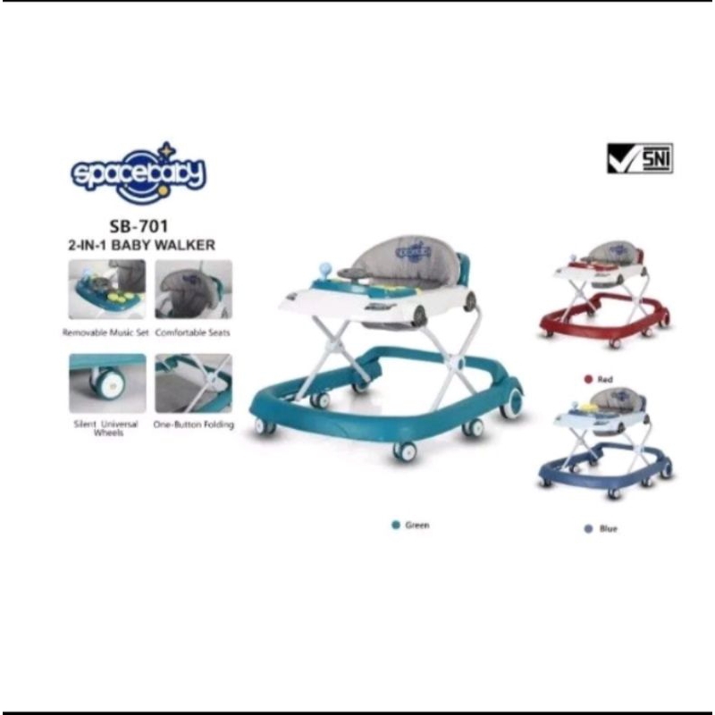 Baby WALKER APOLLO BABY Train Learning Tool SPACEBABY SB 701 | Shopee ...