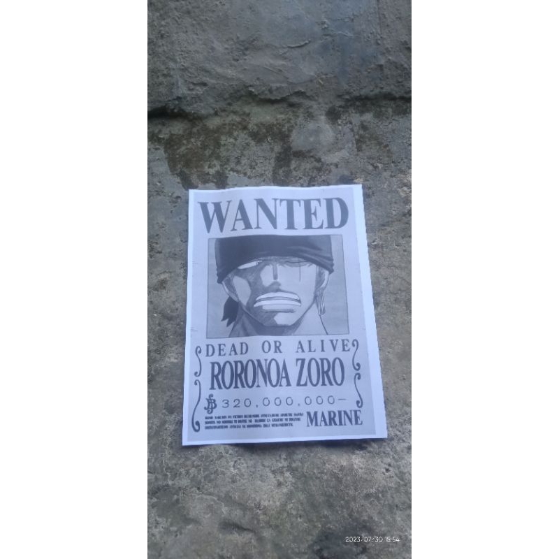 Zoro one piece Wanted poster Sketch | Shopee Malaysia Zoro one piece Wanted poster Sketch | Shopee Malaysia