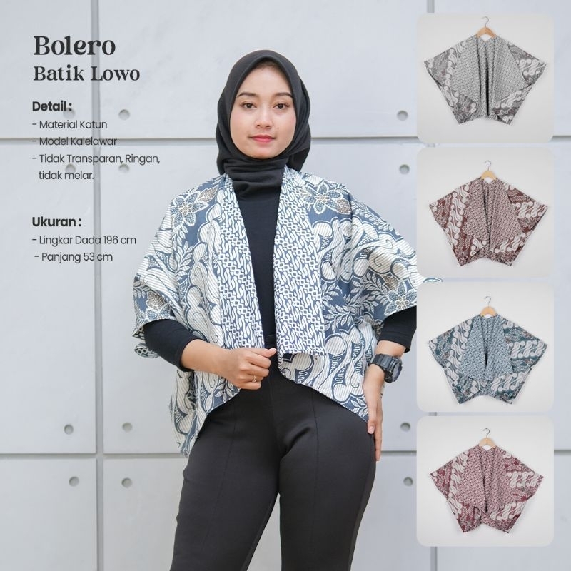 Bolero Bat Batik Soft Alternating Motif - Naira Batik | Shopee Malaysia