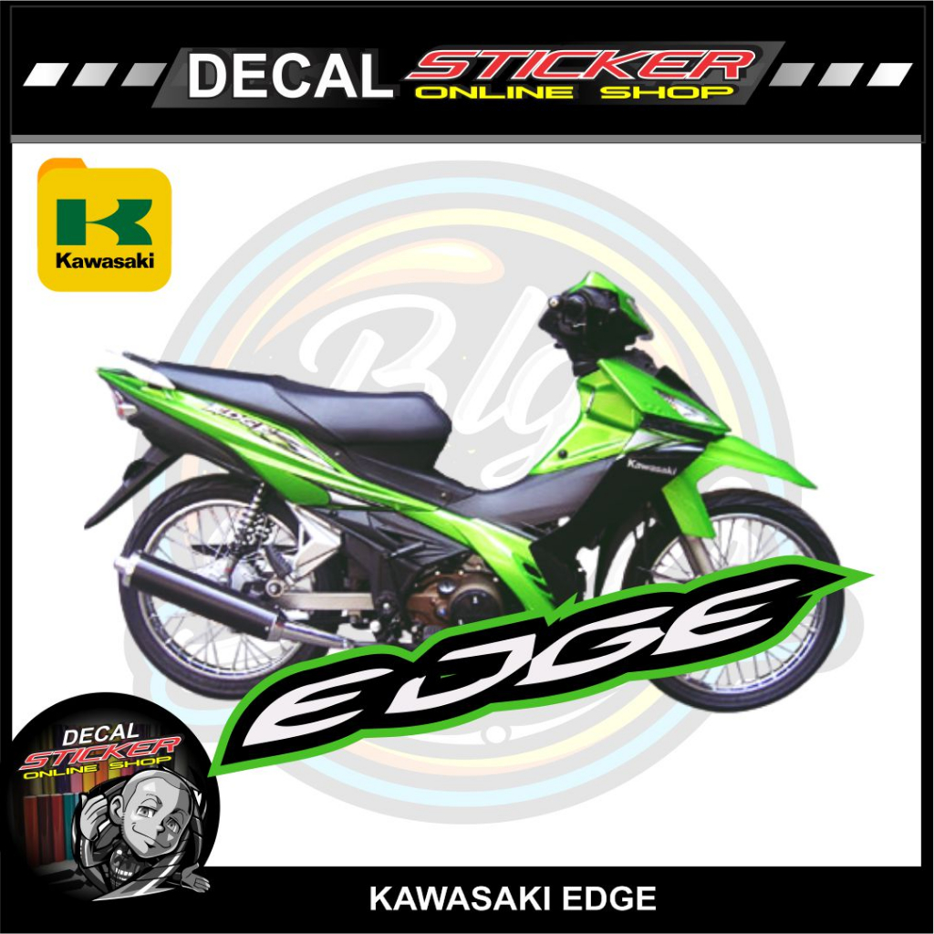KAWASAKI EDGE motorbike striping sticker Decal | Shopee Malaysia