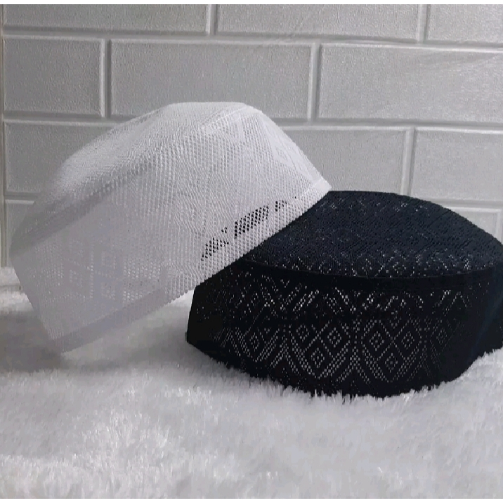 Hajj net skullcap/Premium pitras net cap/santri cap | Shopee Malaysia