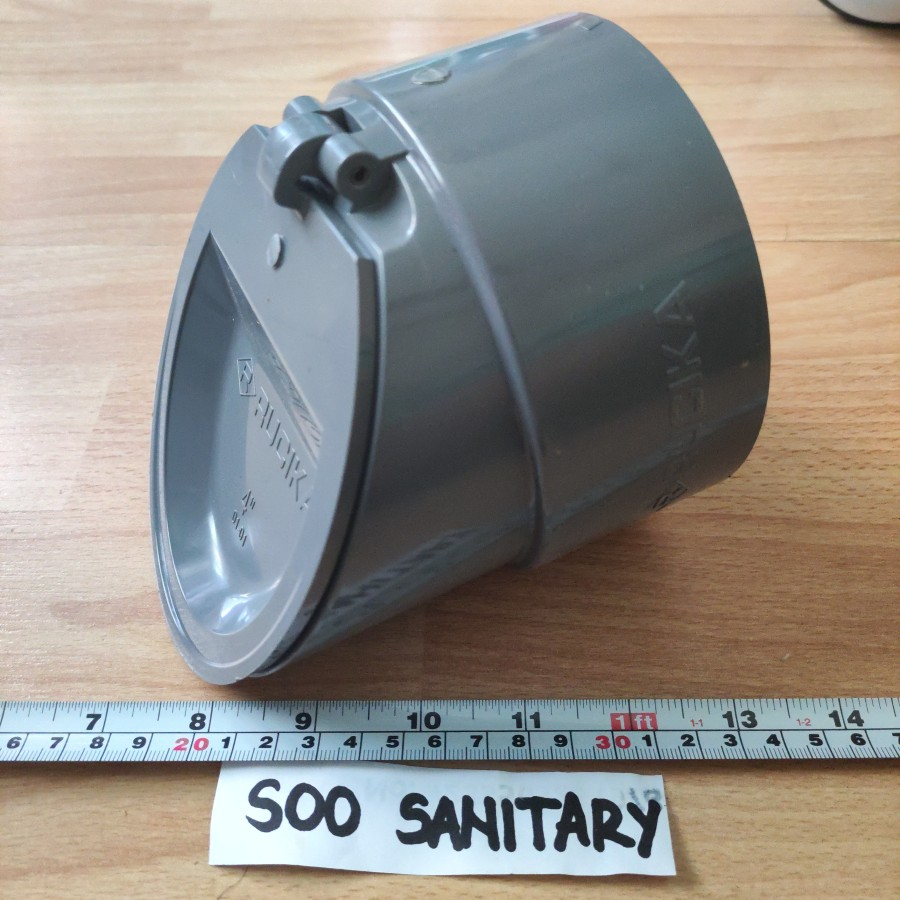 Backflow Valve 4" Inch Rucika PVC - Rat-Proof Drain Cover | Shopee Malaysia