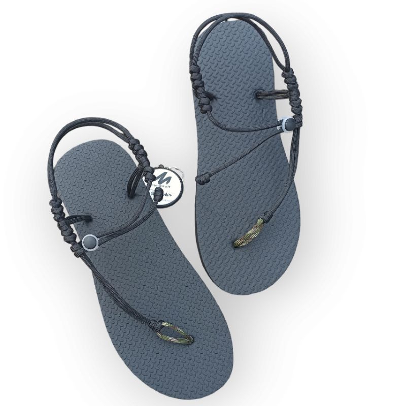 Camping flip flops, woven running sandals, simple cord handmade rope ...