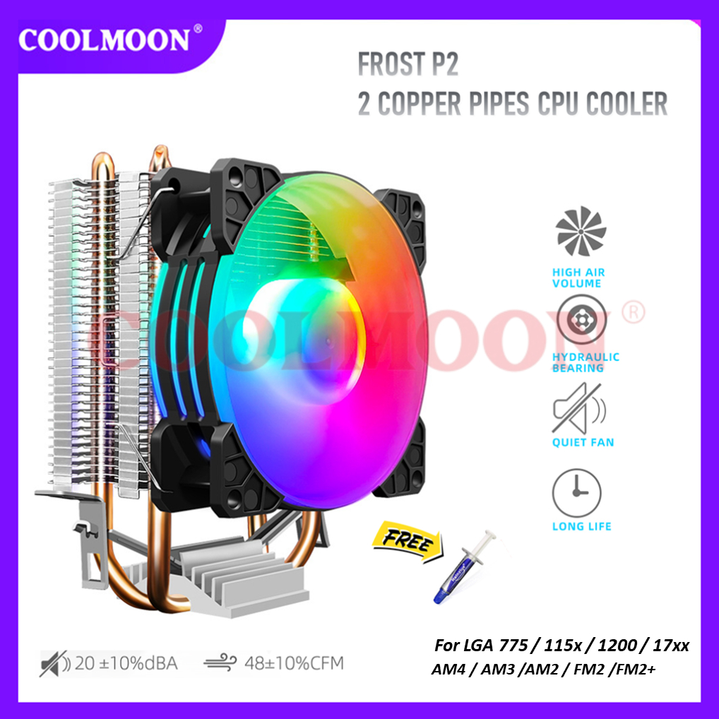 Fan CPU COOLER RGB COOLMOON P2 - INTEL&AMD | Shopee Malaysia