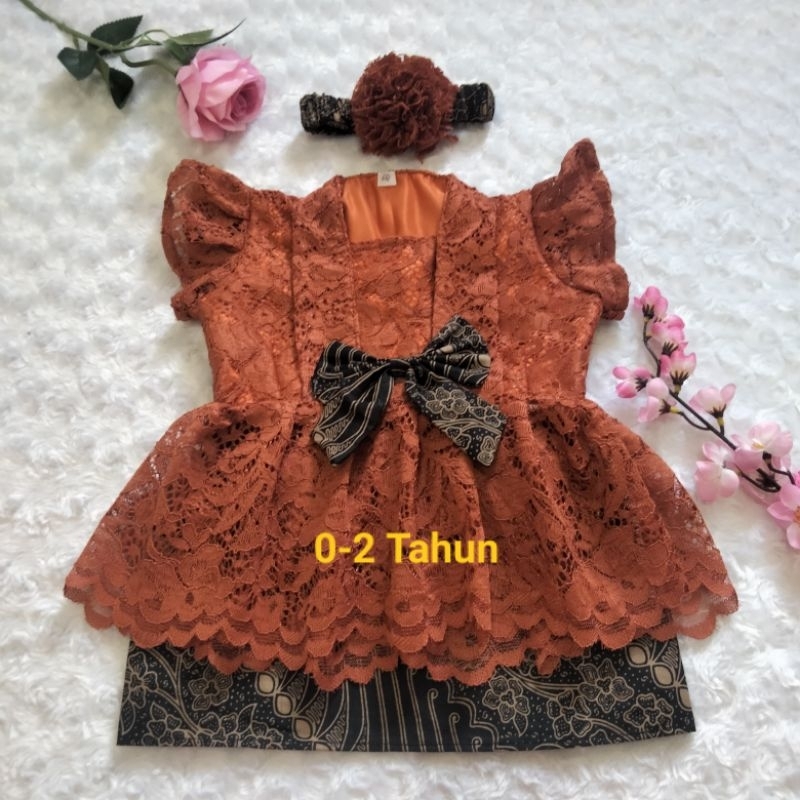 BABY KEBAYA GIRLS' KEBAYA/ CHILDREN'S KEBAYA SET/ 0-2 YEARS Baju Baby ...