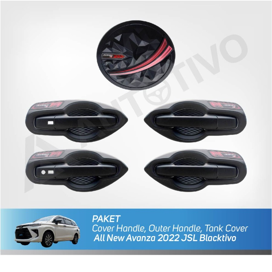 HITAM Package Outer + Handle + Tank Cover All New Avanza 2022 Blacktivo ...