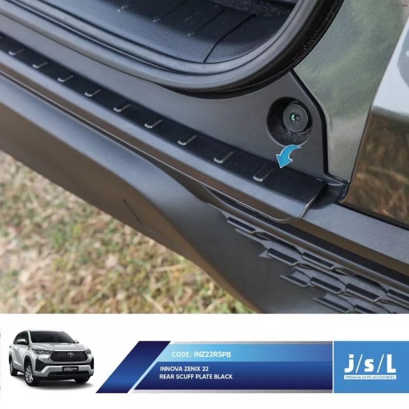 HITAM Jsl Rear Sillplate / Rear Scuff Plate Innova Zenix 2022 Black ...