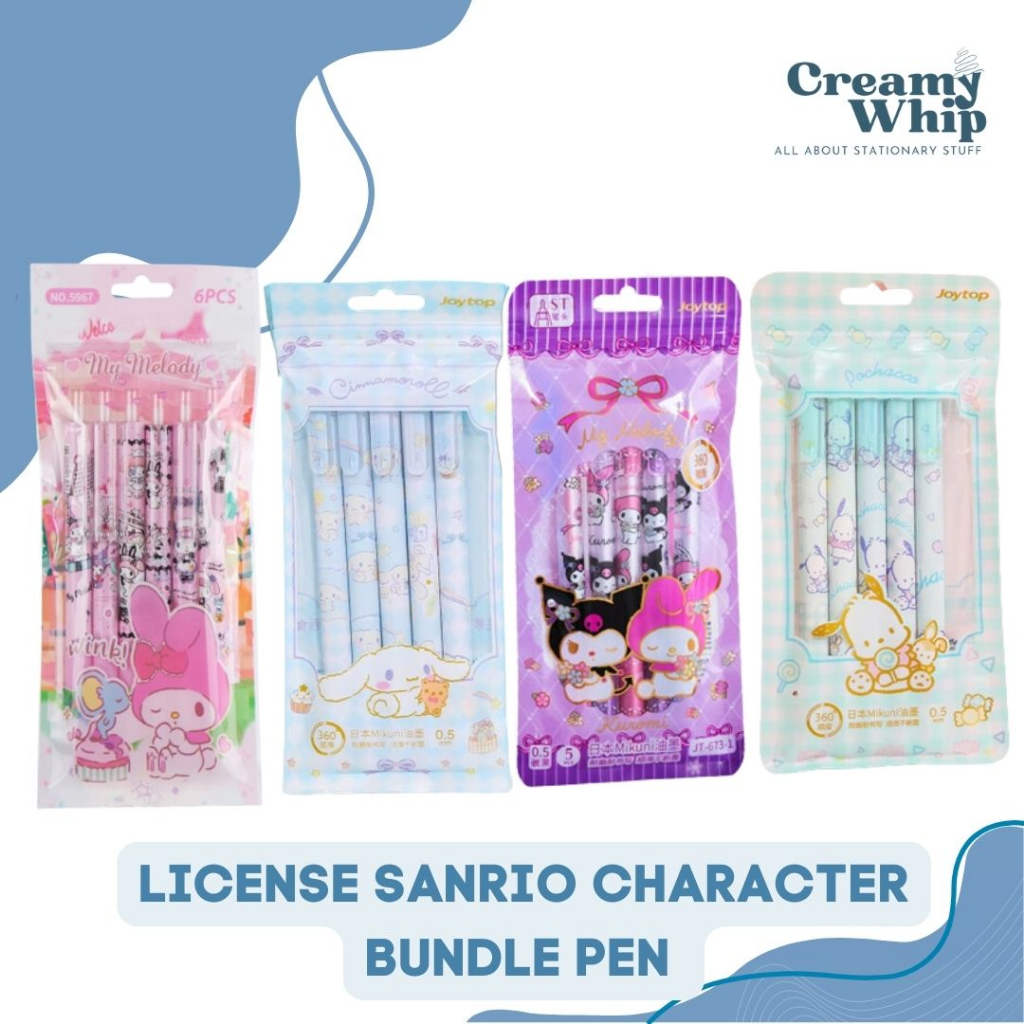 Licensed Sanrio Bundle Pen Set - Sanrio Pen Set Cinnamoroll Kuromi Pen ...