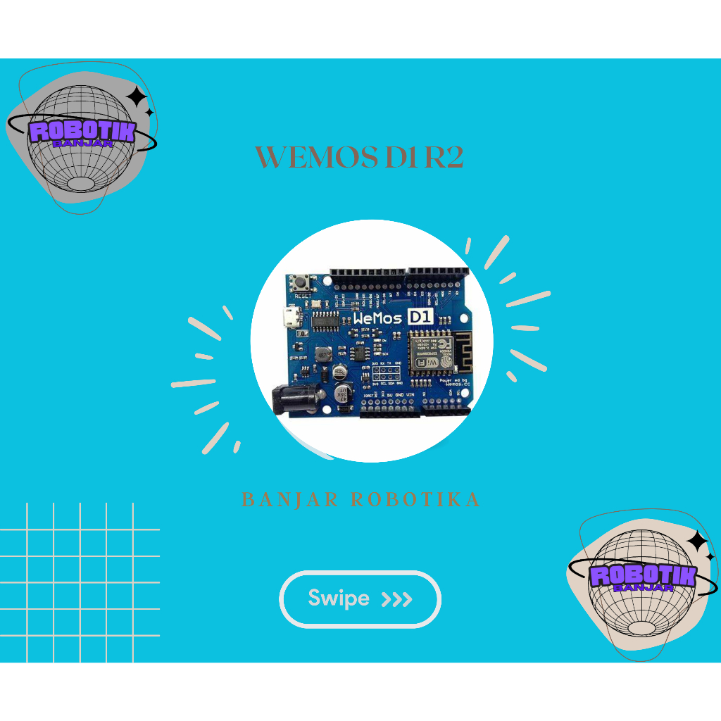 Wemos D1 R2 WiFi ESP8266 Module - Arduino Microcontroller - Banjar ...