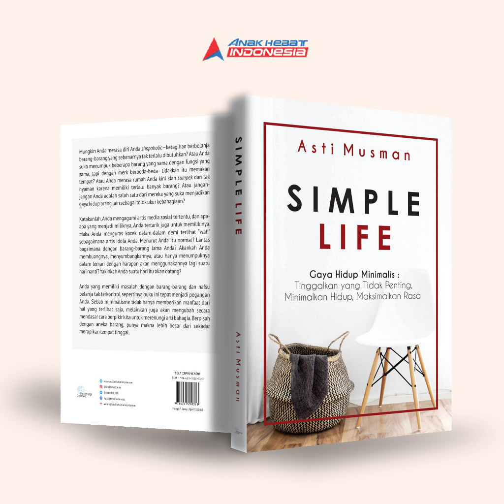 Simple Life Book Minimalist Lifestyle Leave What Is Not Important ...