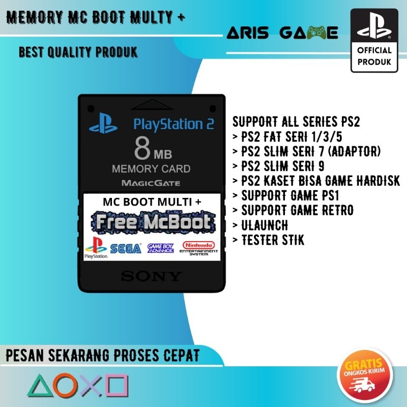 Memory CARD MC BOOT PS2 FAT SLIM SUPPORT GAME HARD DISK/PS1/RETRO | Shopee Malaysia