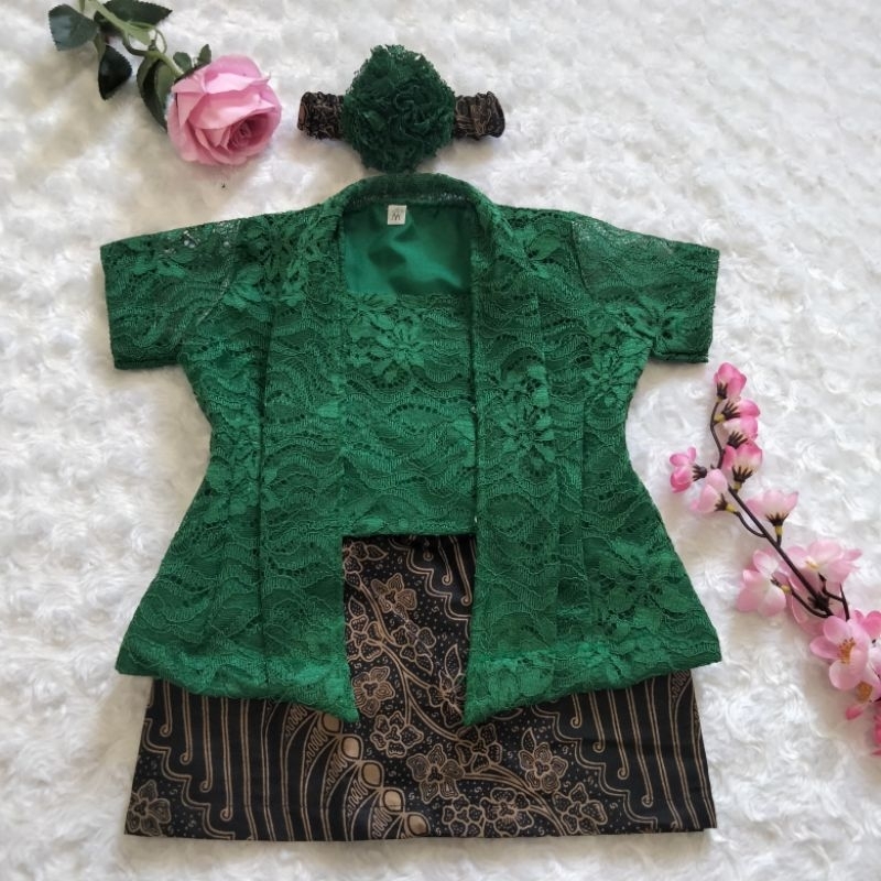 HIJAU Kebaya Baby KEBAYA Children Green Bottle | Shopee Malaysia