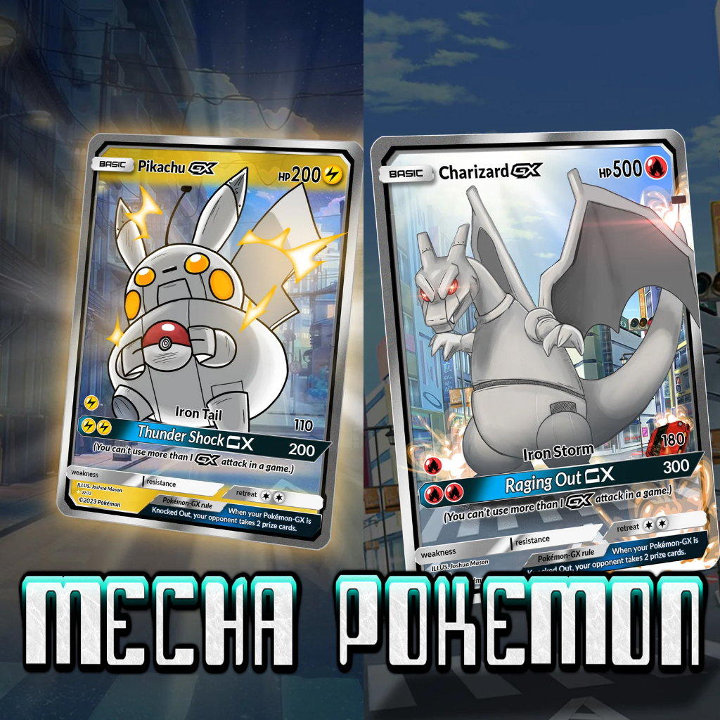 Pokemon TCG RAINBOW HOLOGRAM Card ENGLISH VERSION SPECIAL (MECHA/ROBOT ...